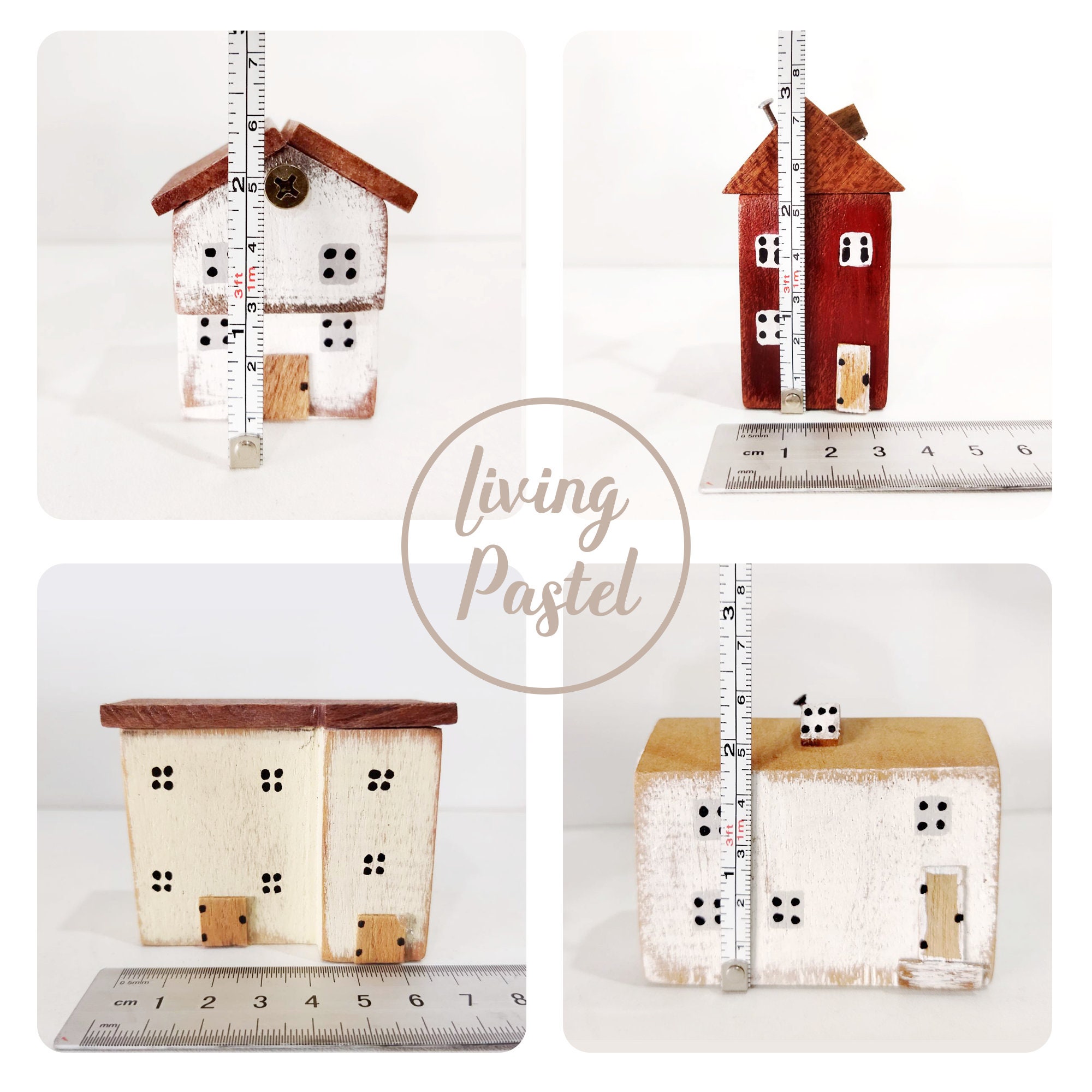 Primitive Handmade Wooden House, Personalised Mini Wooden House ...
