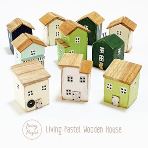 Primitive Handmade Wooden House, Personalised Home Decor for Mini ...