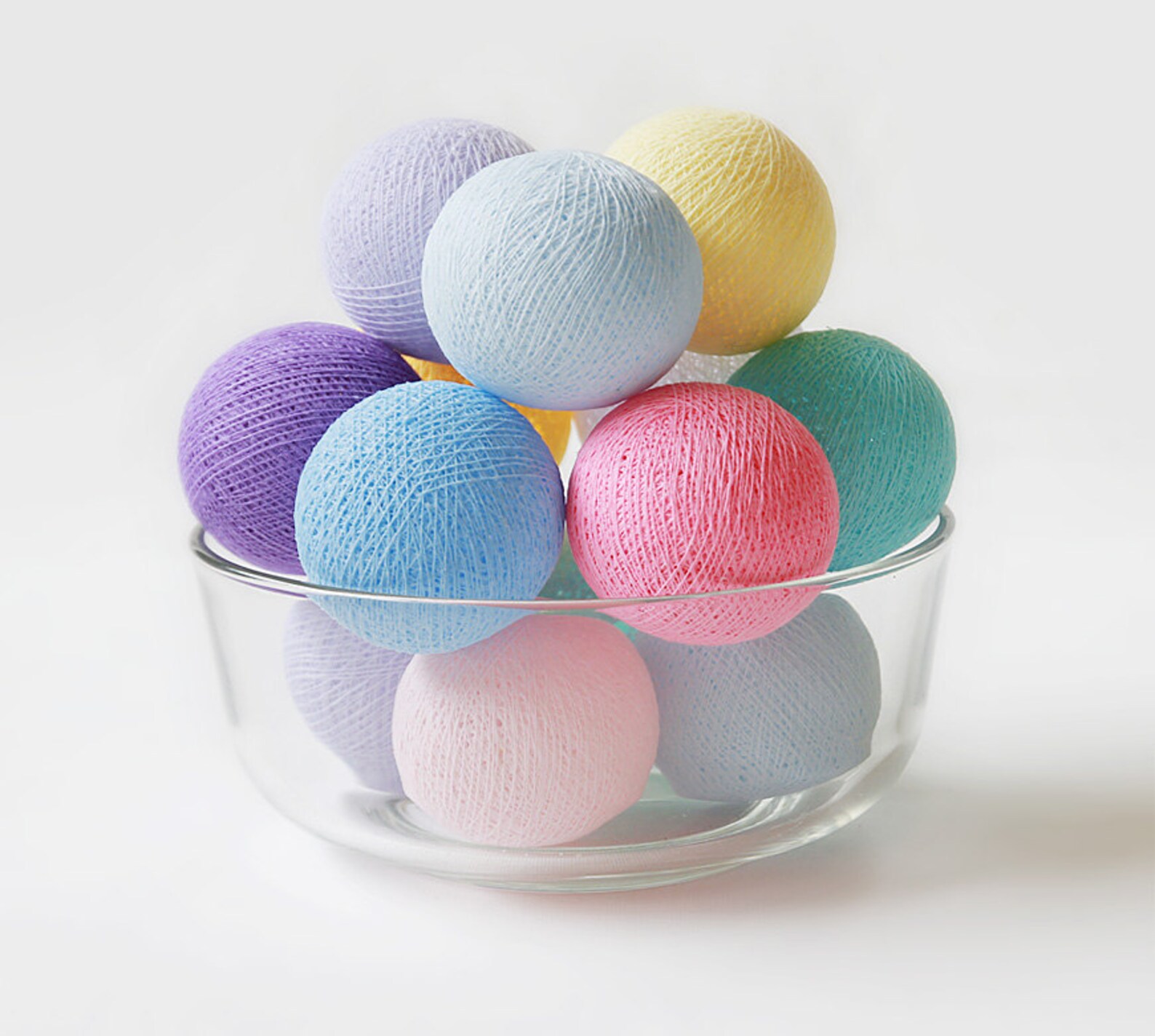 Cotton Ball String Lights for Bedroom Fairy Lights Girl Room | Etsy