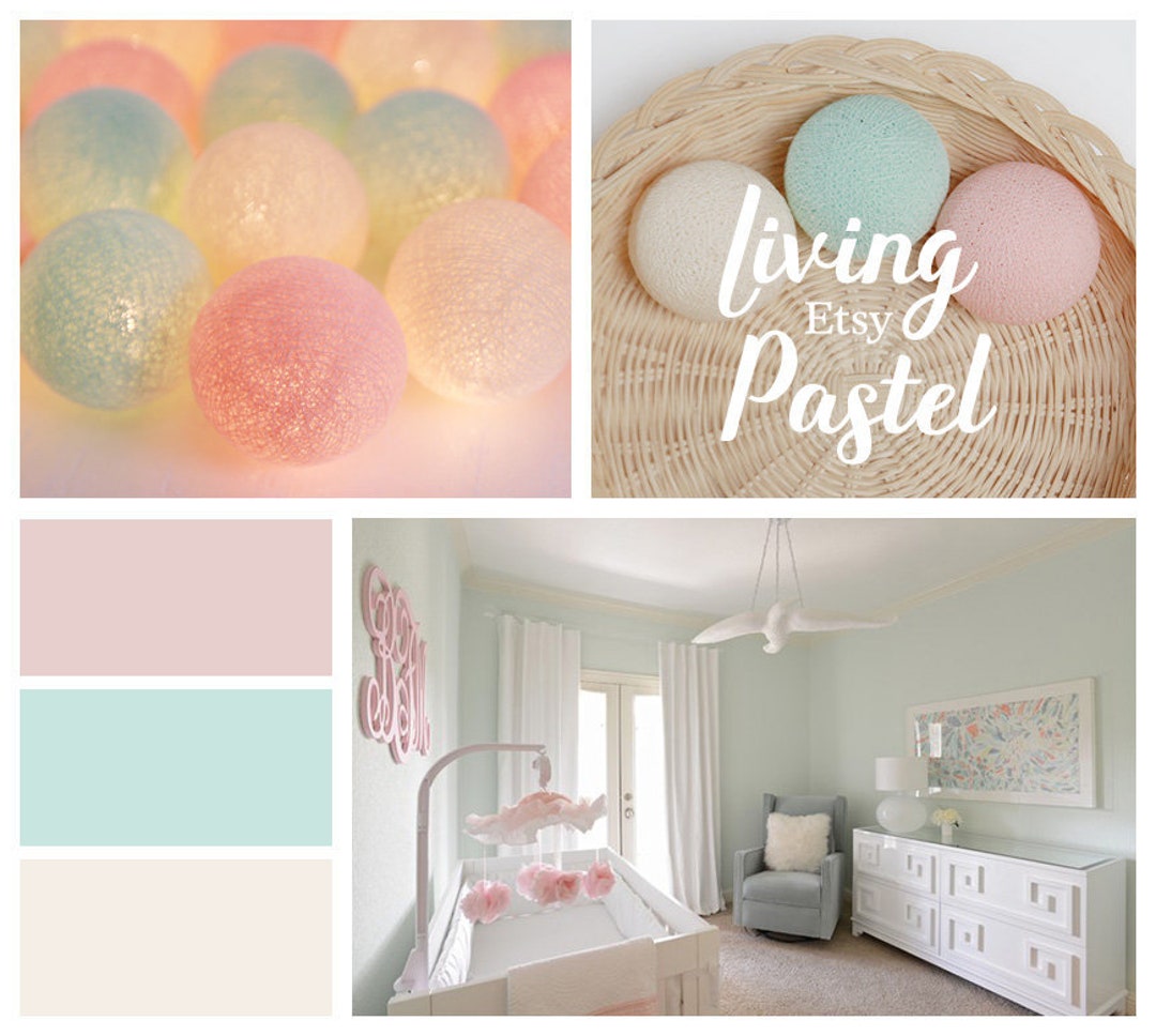 Cotton Ball String Lights for Girl Bedroom Fairy Lights Dorm Decor Baby ...