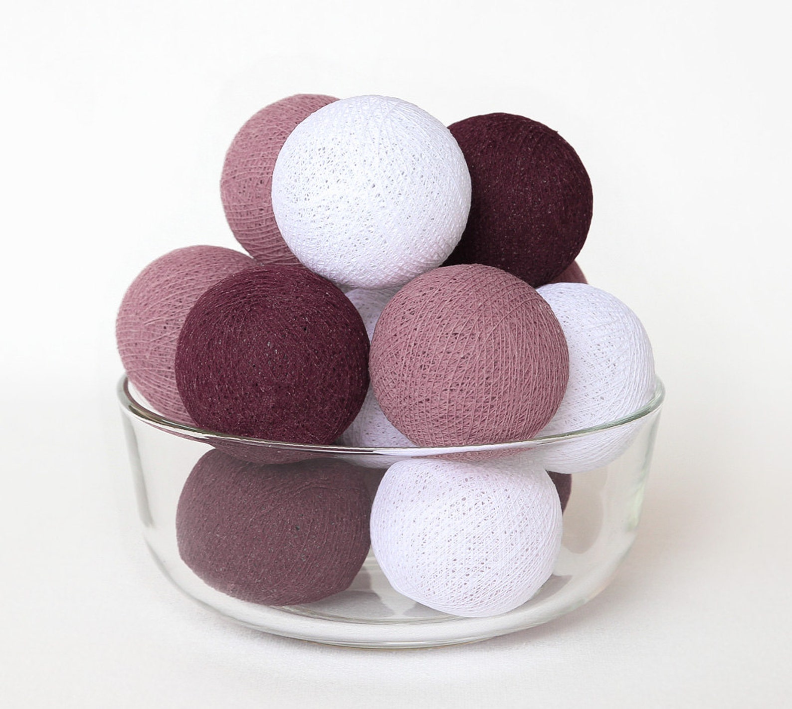 Cotton Ball String Lights Fairy Lights Bedroom Night Lights | Etsy