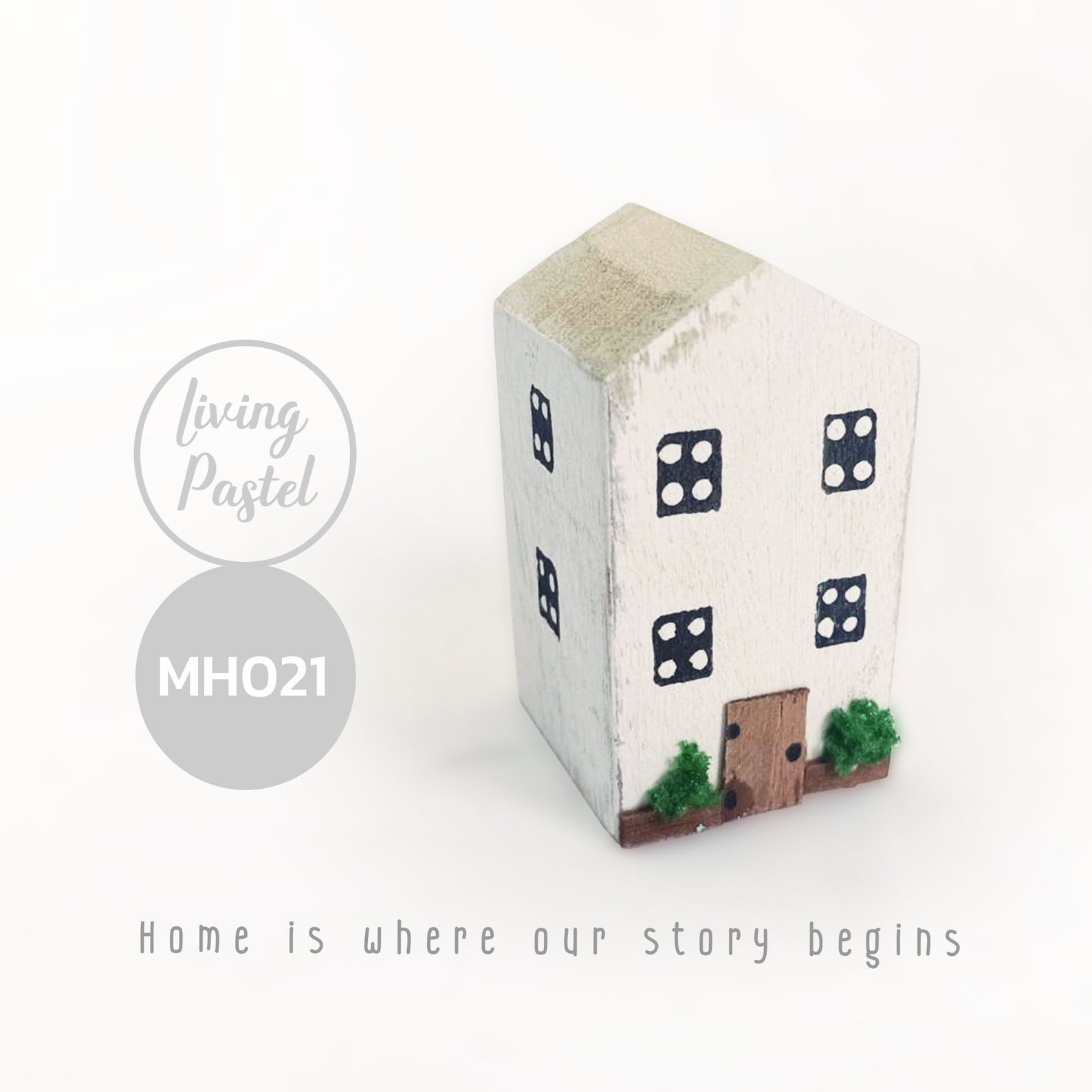 Tiny House Small Decorative Wood House Handmade Wooden Gift, Cute New ...