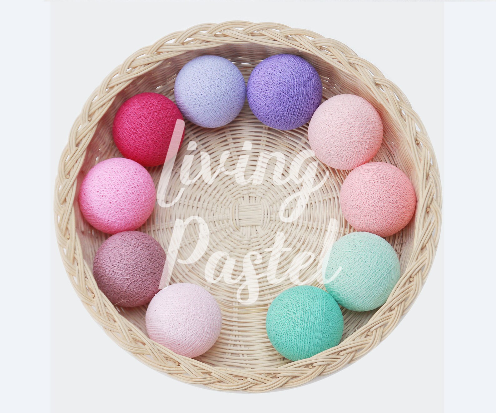 Cotton Ball String Lights for Bedroom Fairy Lights Girl Room | Etsy