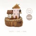 Tiny House Small Decorative, Christmas Gift, Handmade Wooden Gift, Cute ...