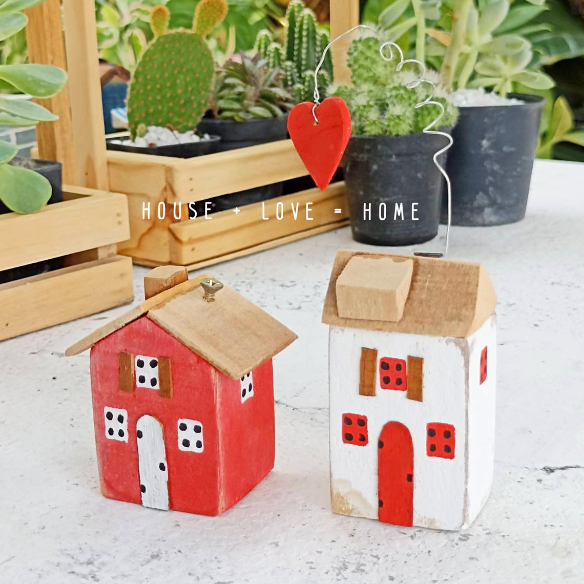 Small Wooden House Christmas Gift Miniature House Handmade - Etsy