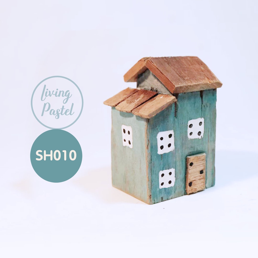 Tiny House Small Decorative Wood House Handmade Wooden Gift, Cute New ...