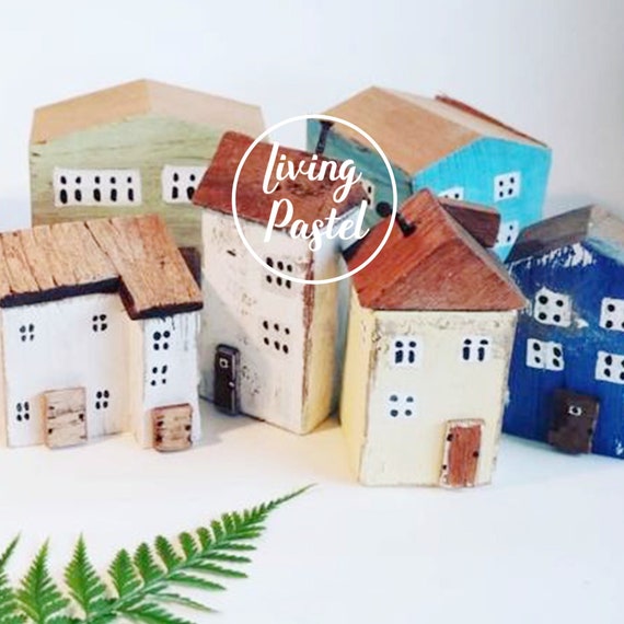 Little Wooden House Small Wooden Village Decor Rustic House | Etsy