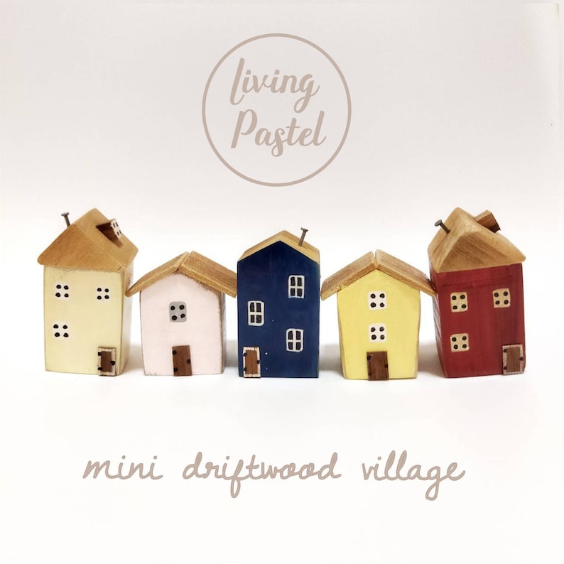 Miniature House Wooden Decoration Wood Shelf Decor Cute New - Etsy