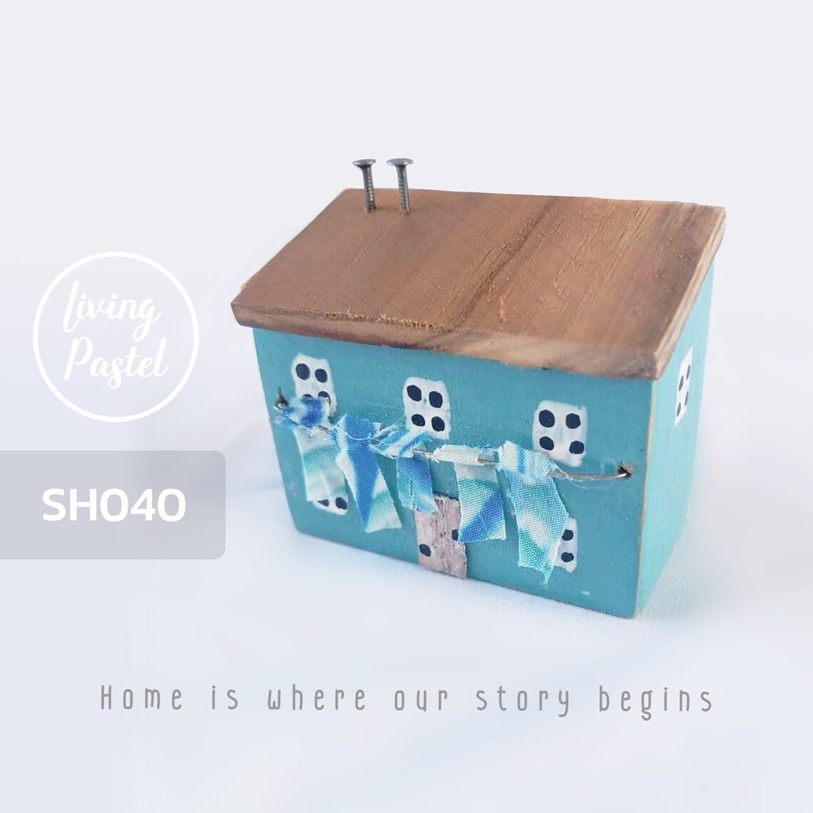 Primitive Handmade Wooden House, Personalised Home Decor for Mini ...