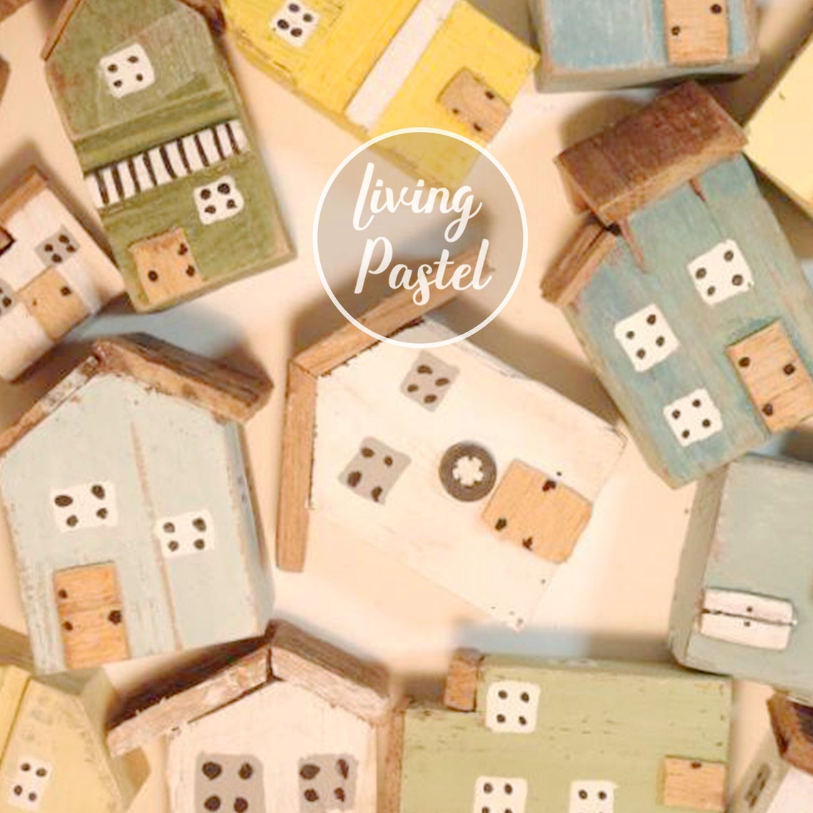 Tiny House Small Decorative Wood House Handmade Wooden Gift, Cute New ...