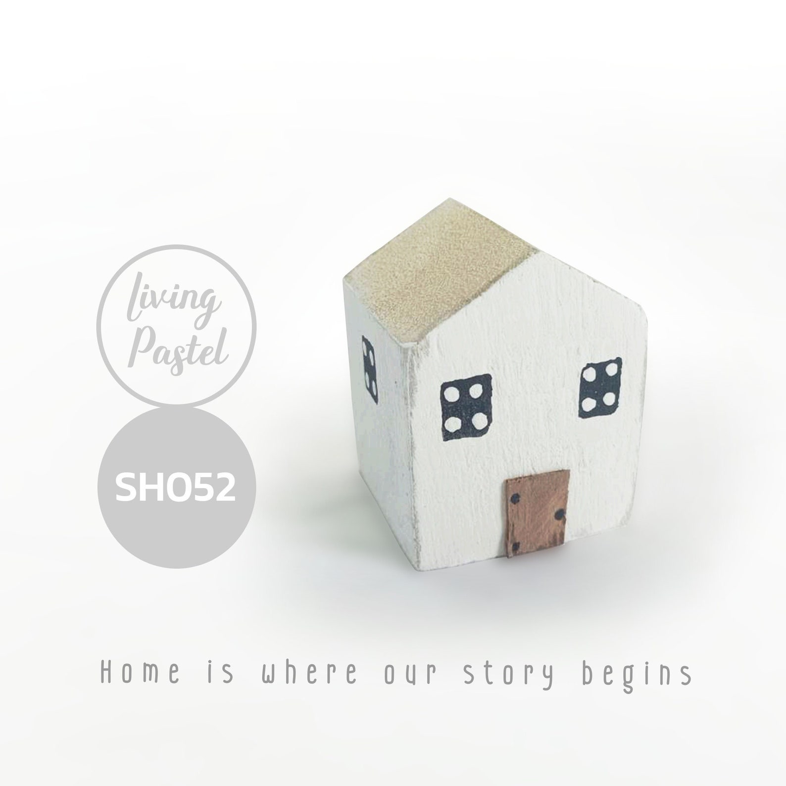 Tiny House Small Decorative Wood House Handmade Wooden Gift, Cute New ...