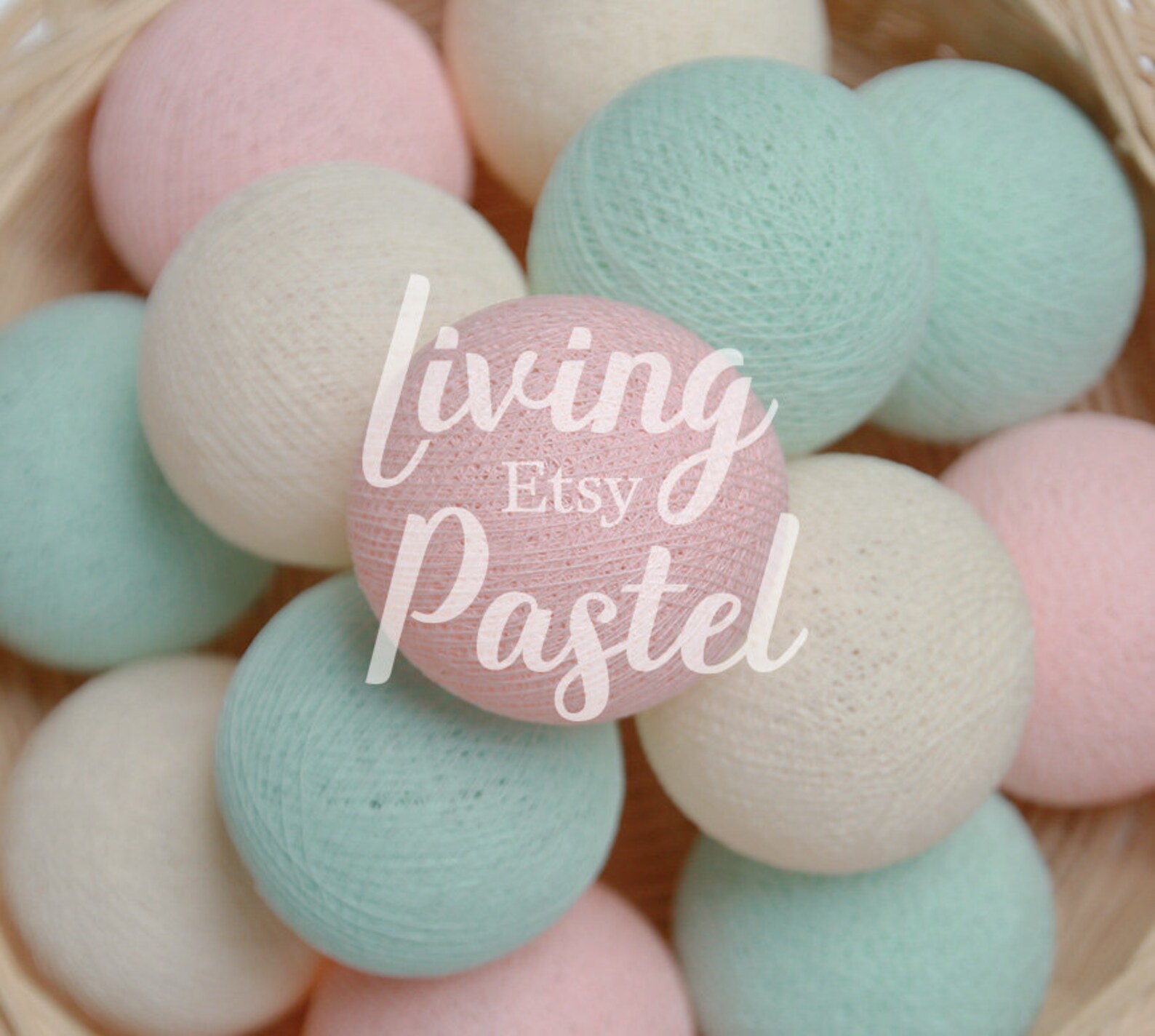 Cotton Ball String Lights for Girl Bedroom Fairy Lights Dorm | Etsy