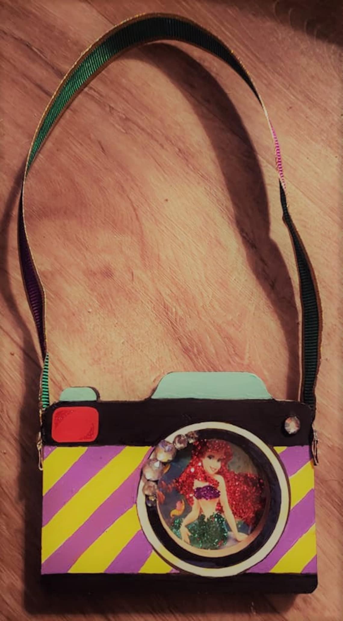 Wood Camera Toy Little Mermaid Ariel Toy Wooden Handpainted - Etsy