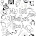 ABC 26 Letters Alphabet Learning Coloring Book Printable Digital ...