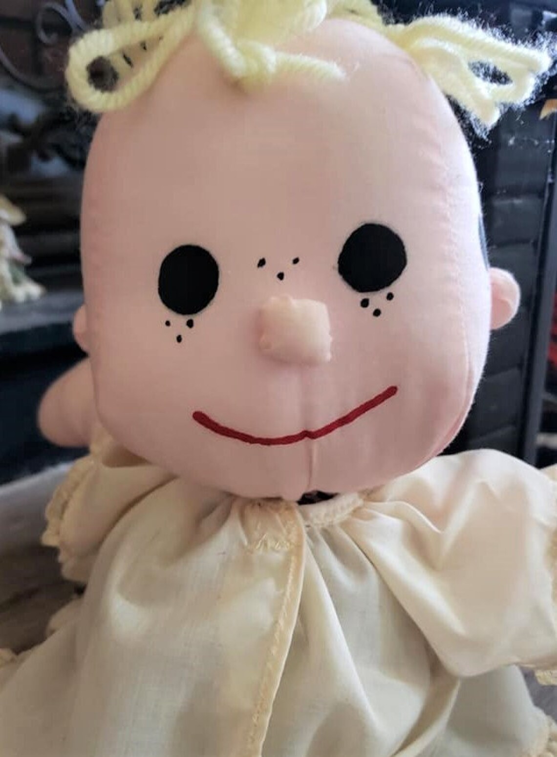 Soft Cloth Doll Painted Face Handmade Rotating Head 4 Four Faces ...