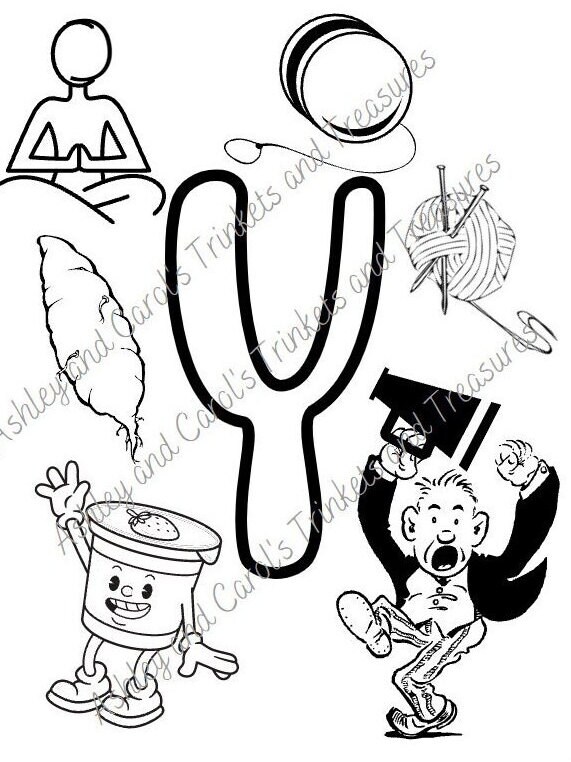 ABC 26 Letters Alphabet Learning Coloring Book Printable Digital ...