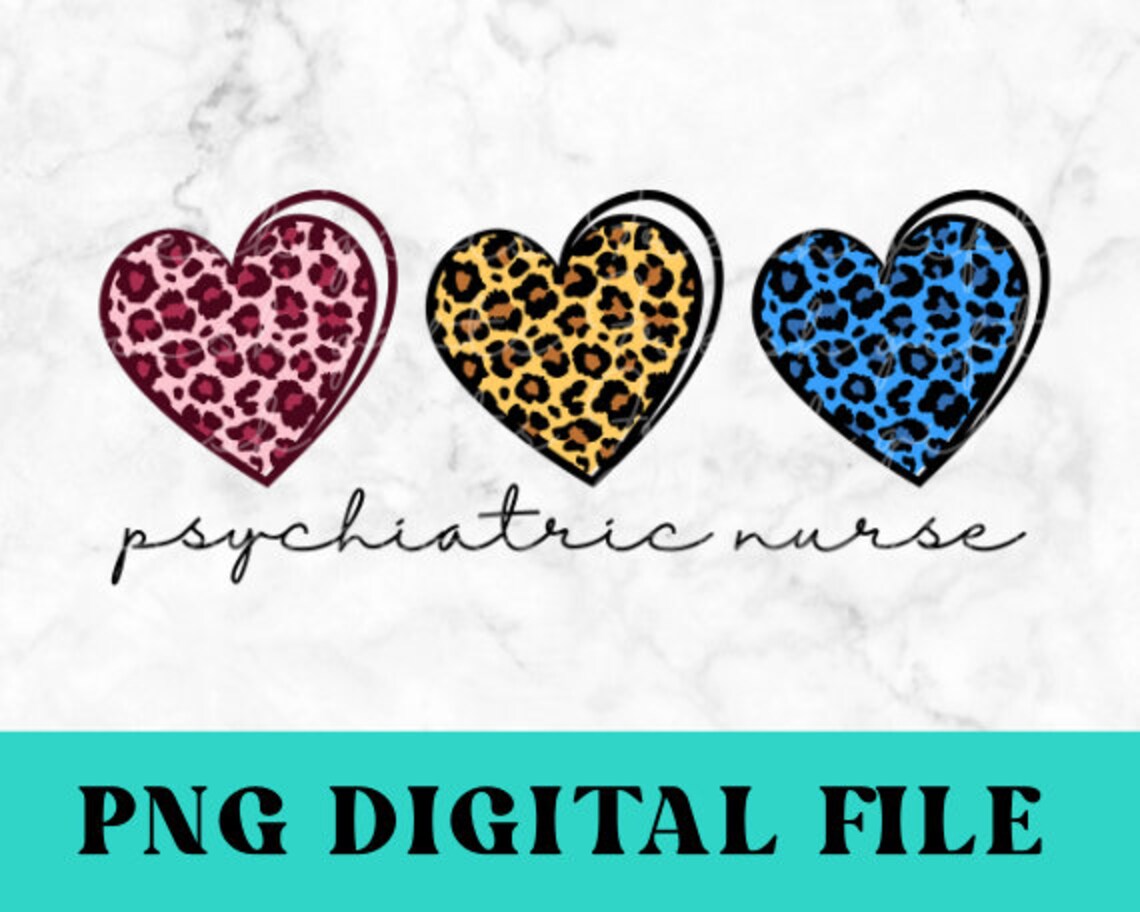 Psychiatric NURSE Png Psych Sublimation Png Retro Heart Psych - Etsy