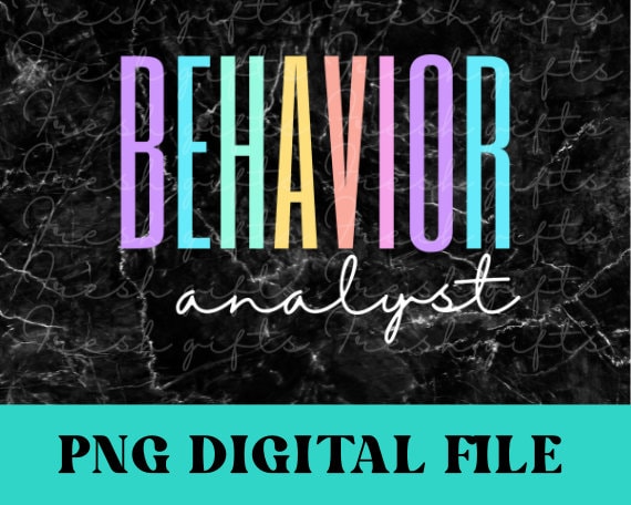 Behavior Analyst Png Behavior Analyst Sublimation Retro | Etsy