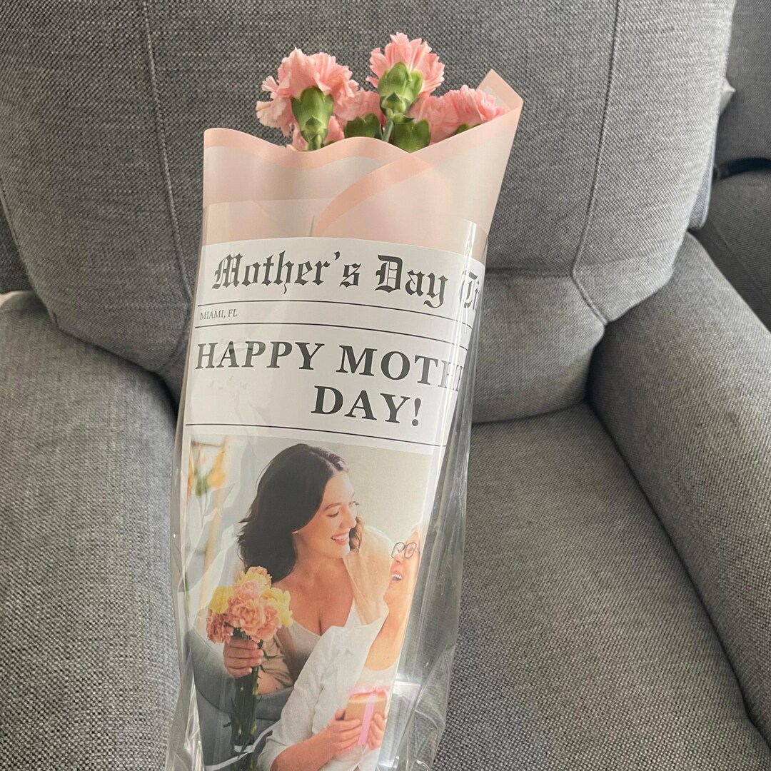 Custom Mothers Day Newspaper Template Canva Mothers Day Newspaper Happy ...