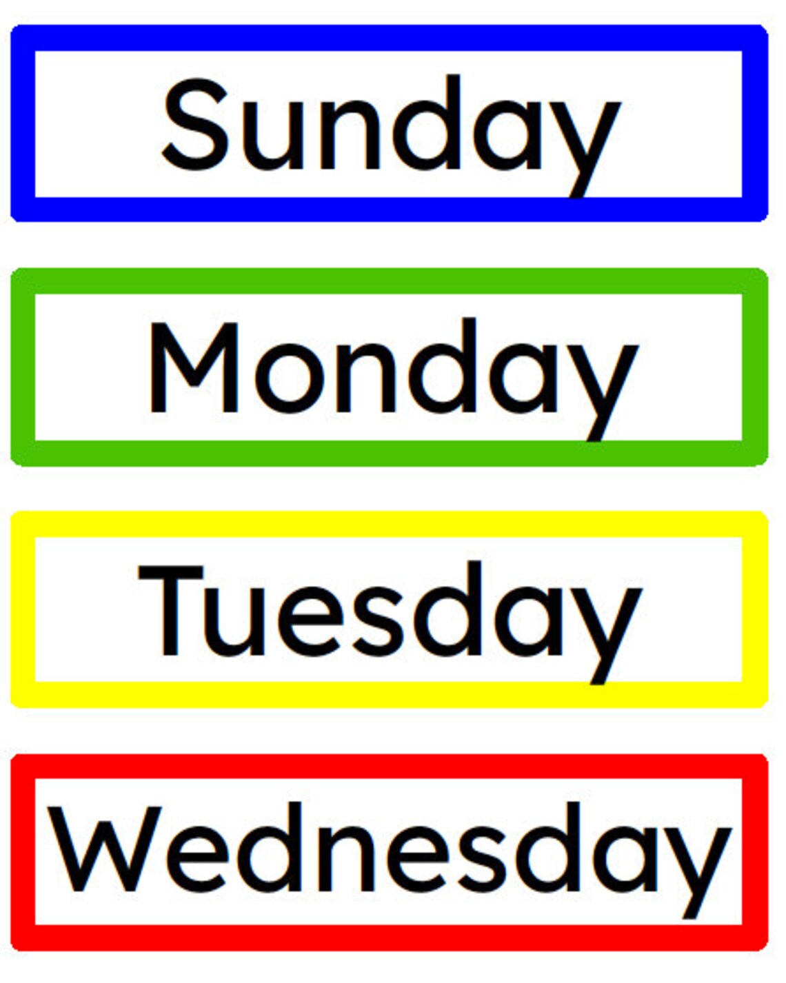 Days of the Week PRINTABLE | Preschool at Home | Circle Time | EYFS ...