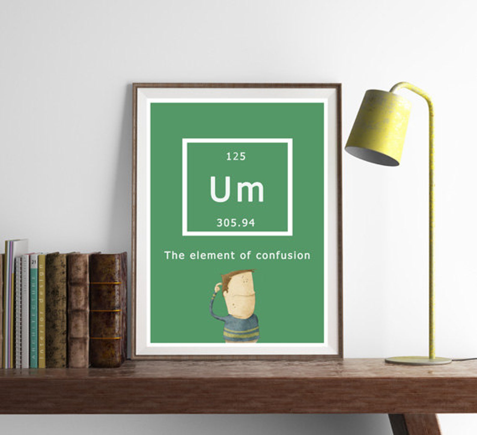Science Poster - Um the Element of Confusion - Etsy