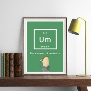Science Poster - Um the Element of Confusion - Etsy