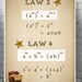 Printable Math Posters | Index Laws | Classroom Decor | Downloadable ...