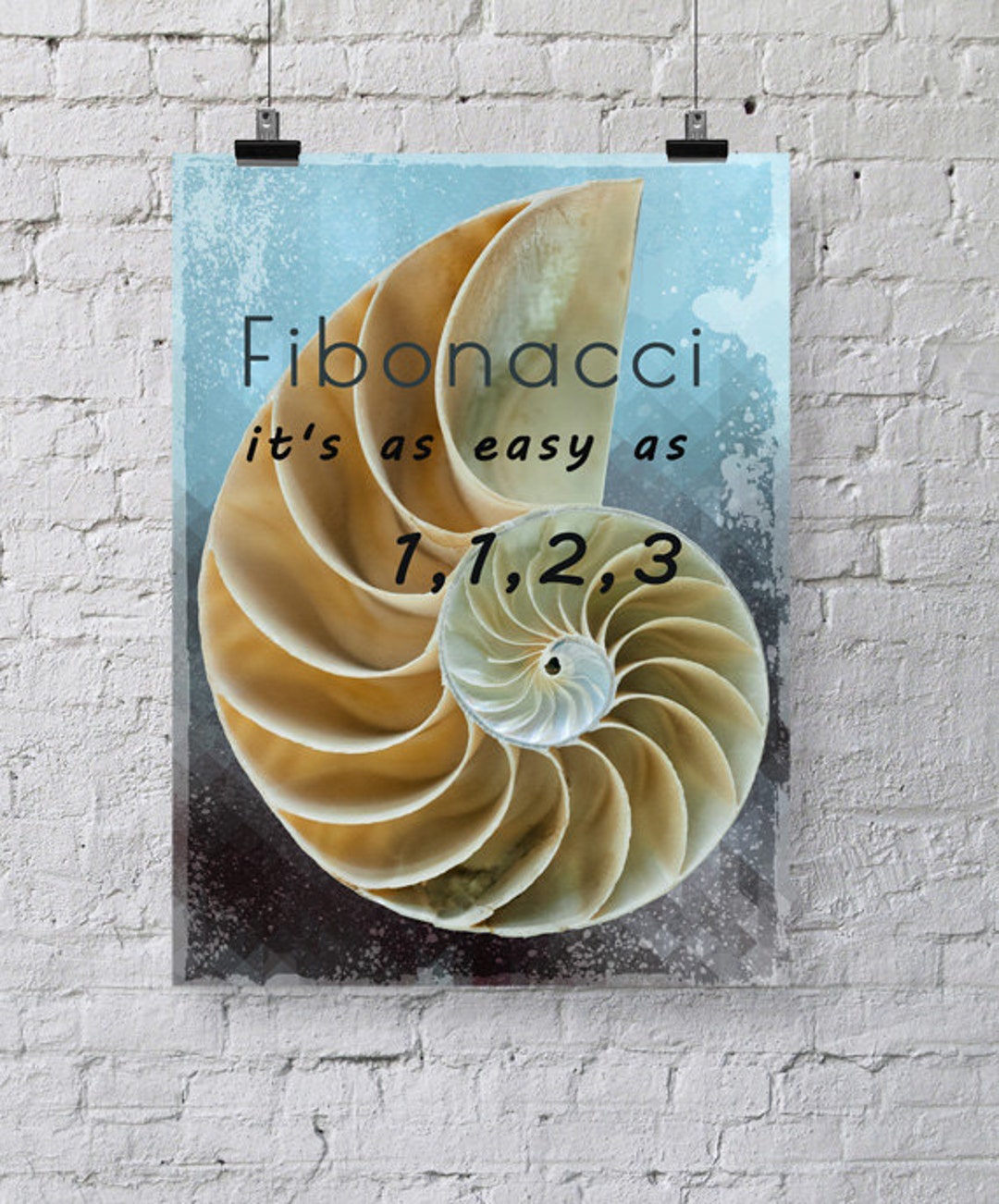 Maths Poster - Fibonacci Joke - Etsy