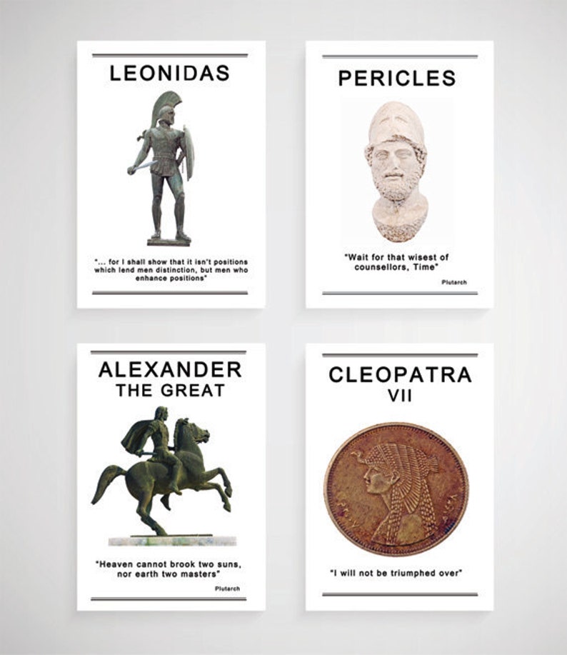 Printable Ancient Greek Leaders Poster - Etsy