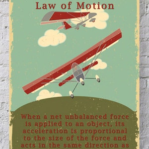 Printable Science Poster Set | Newton's Laws of Motion | Classroom ...