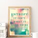 Science Poster - Entropy Joke - Etsy
