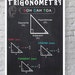Printable Math Posters | Trigonometry Prints | Classroom Decor ...