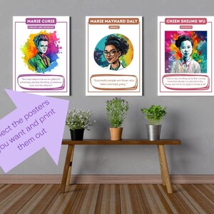 Inspiring Women in Science Digital Poster Set | Set of 30 | Female ...