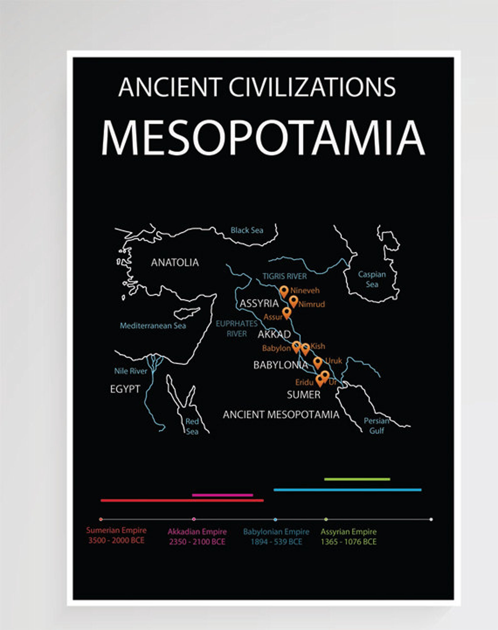 Printable Ancient Mesopotamia Poster - Etsy