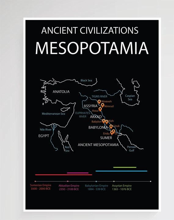 Printable Ancient Mesopotamia Poster - Etsy