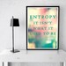 Science Poster - Entropy Joke - Etsy