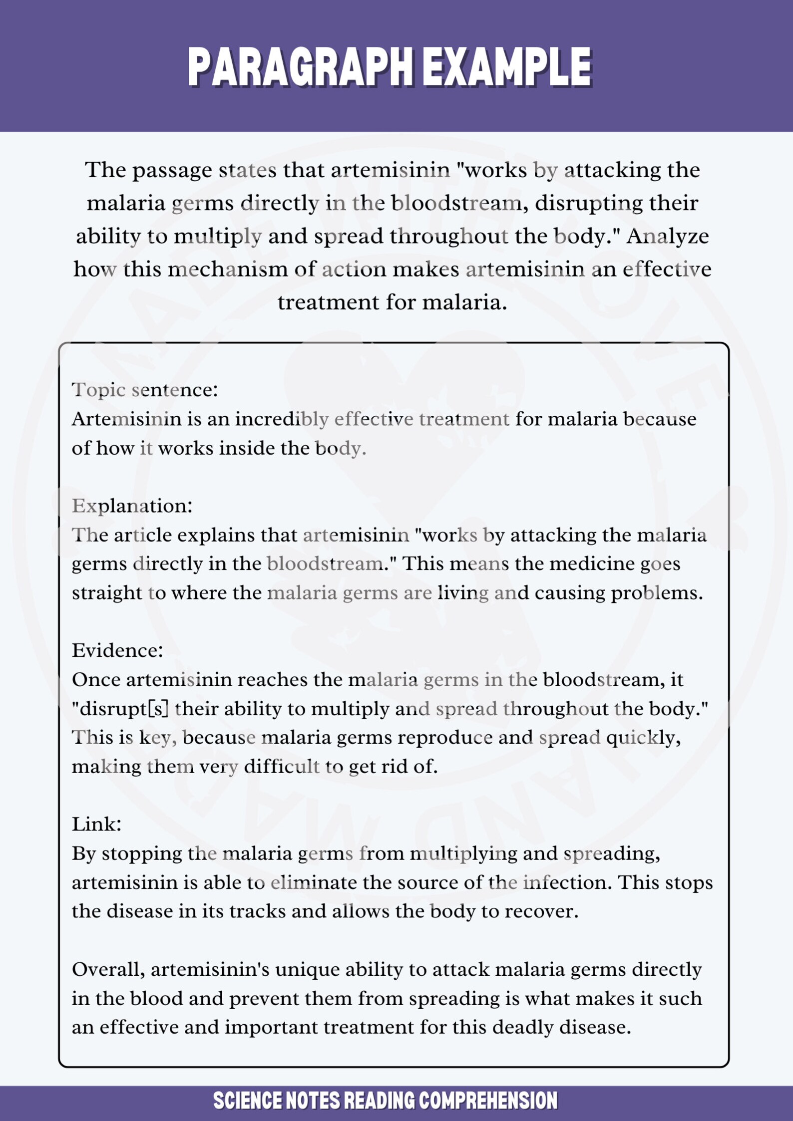 Tu Youyou Comprehension Activity | Women in Science Comprehension ...
