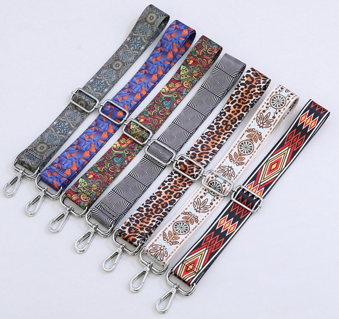 Leopard Printing Laptop Strap Wide Nylon Cross-body Handle - Etsy