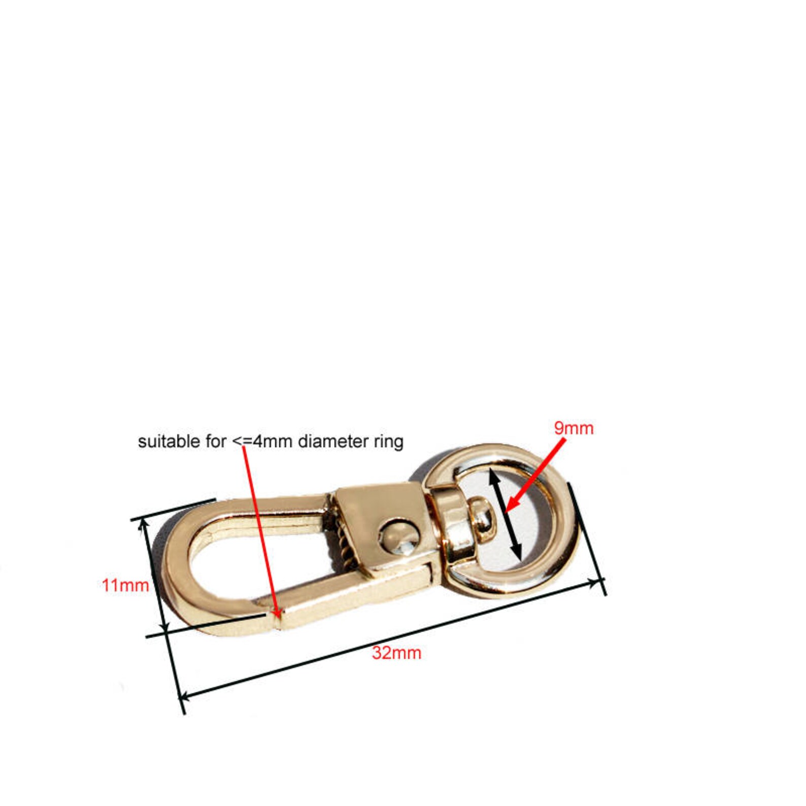 Top Grade 9MM Width Golden Flat Bag Metal Chain Strap Replacement Gold ...