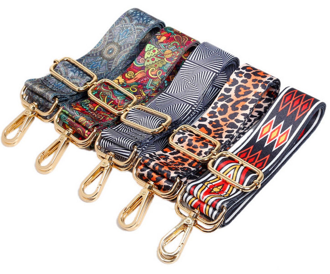 Leopard Printing Laptop Strap Wide Nylon Cross-body Handle - Etsy