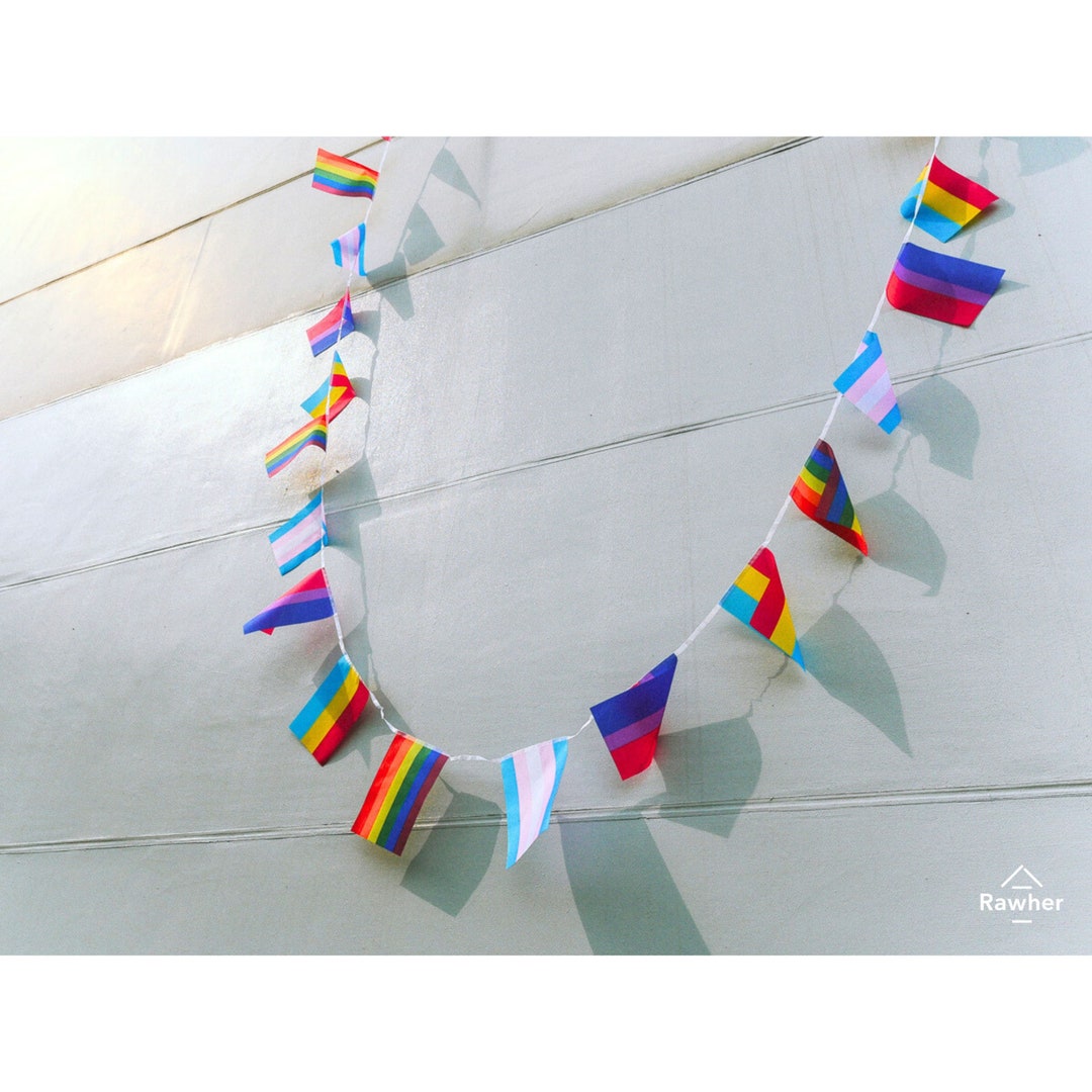 String Flags LGBTQ Pride Mixed Flags Pride Flag Bunting - Etsy