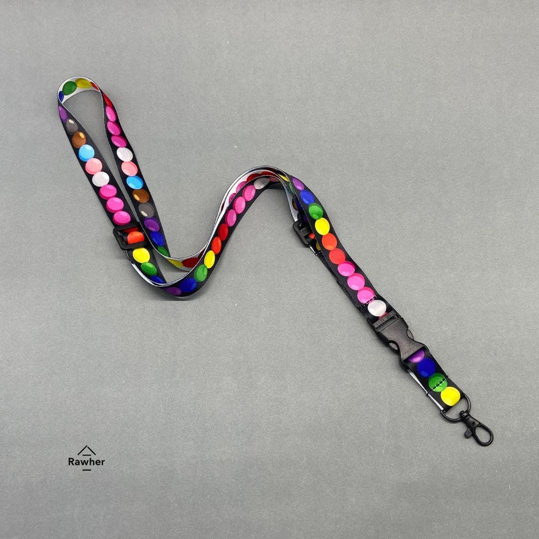 Pride Beads Lanyard Phone Strap Card Holder LGBTQ Rainbow - Etsy