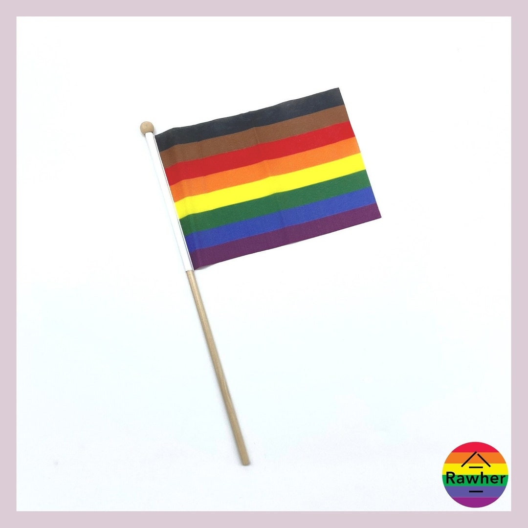 Philadelphia Philly Pride Hand Flag Wooden Pole - Etsy
