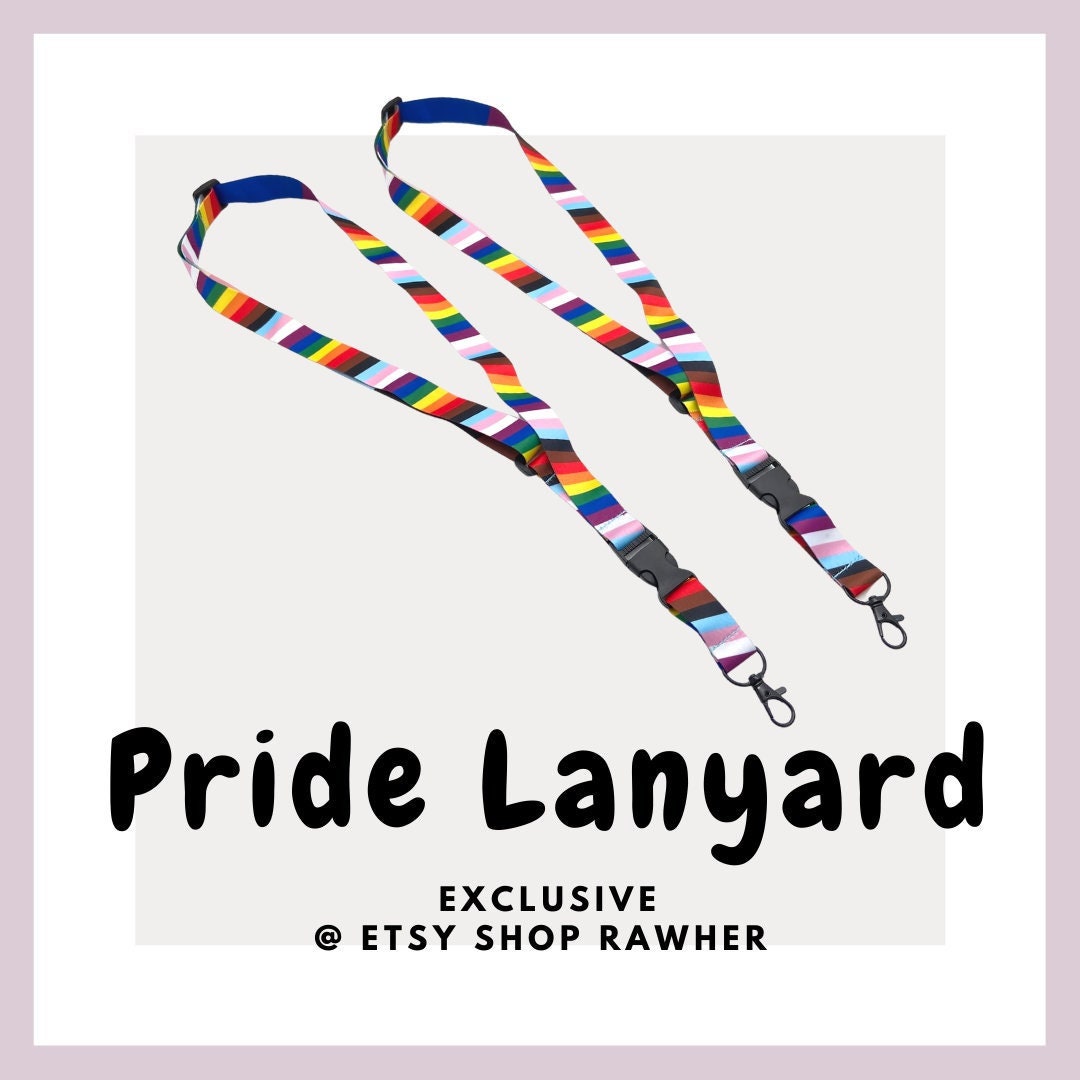 LGBTQ Progress Pride Lanyard, Set of 2 - Etsy