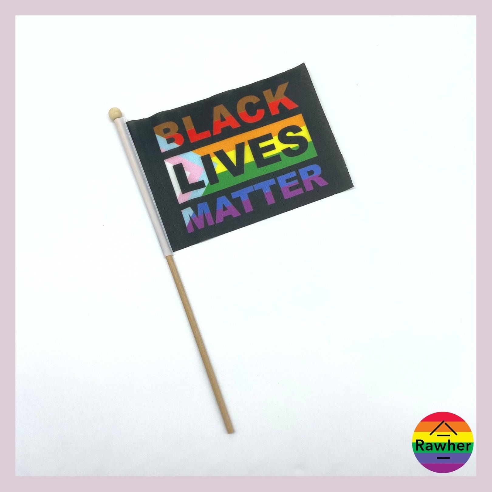 Assorted 10 LGBTQ Pride Flags Hand Flag Eco Wooden Stick - Etsy Canada