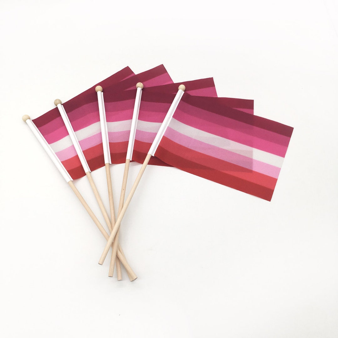 Lesbian Hand Flag Sustainable Wooden Stick LGBTQ - Etsy