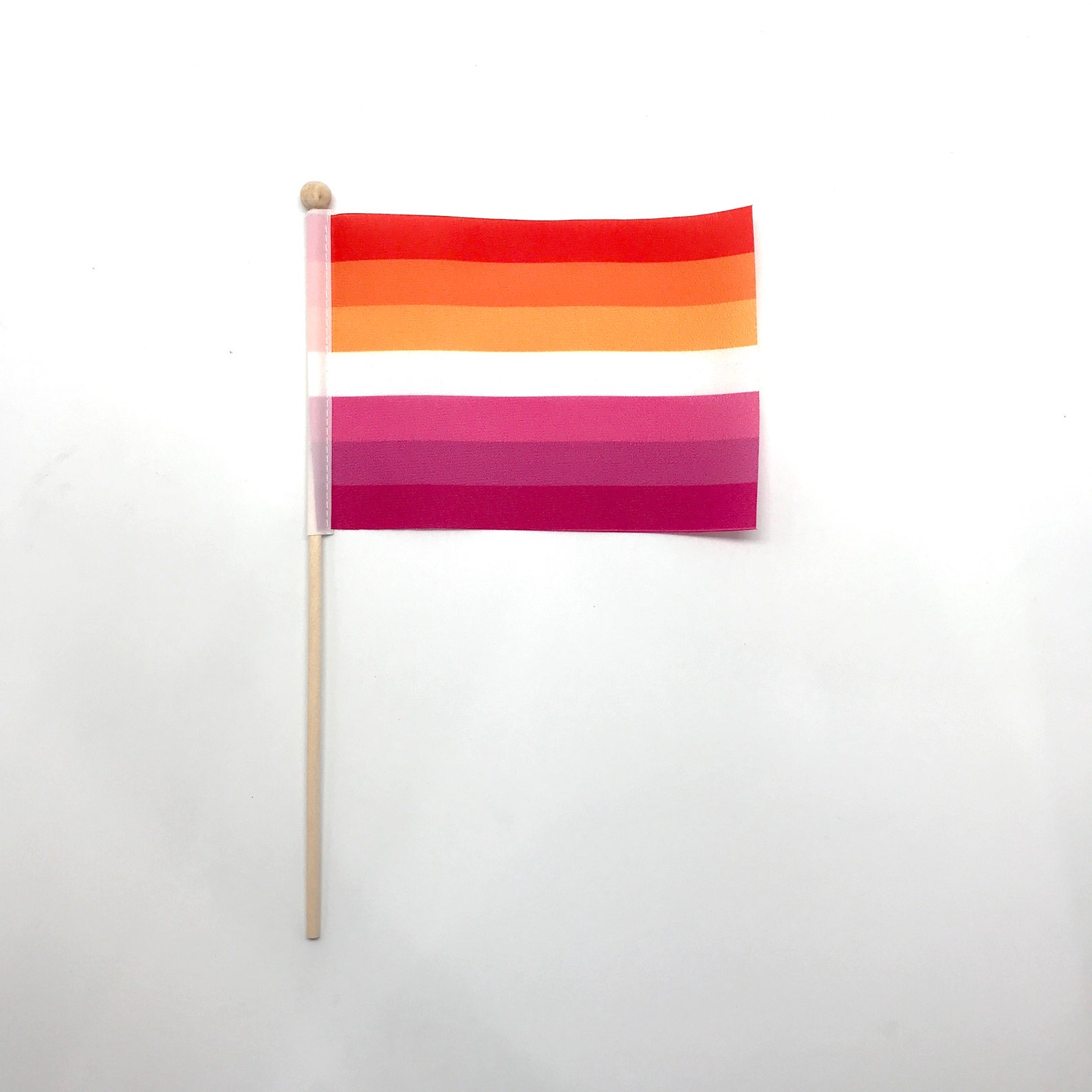 5 Assorted LGBTQ Pride Hand Flag With Eco Friendly Wooden - Etsy