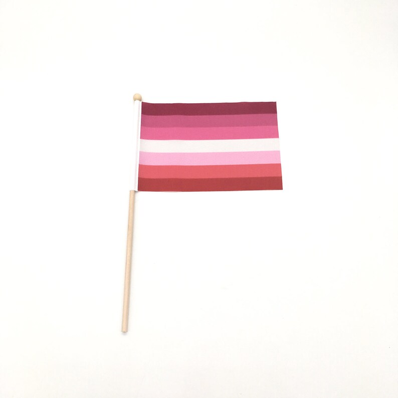 Lesbian Hand Flag Sustainable Wooden Stick LGBTQ - Etsy