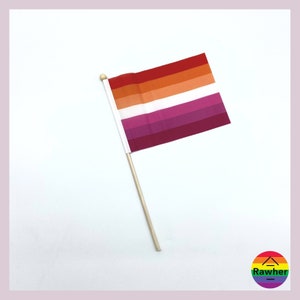 Assortment LGBTQ Pride Hand Flags Wooden Handle - Etsy