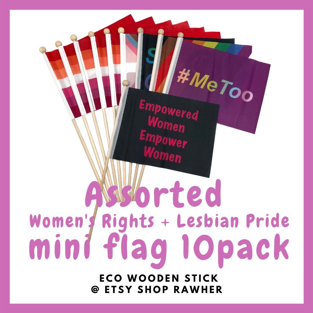 Eco-friendly Women's Empowerment Flags With Wooden Pole Set - Etsy